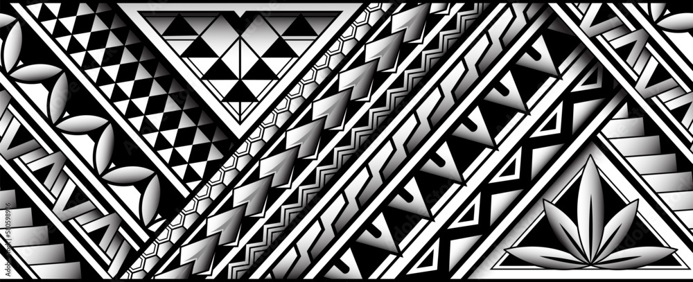 Polynesian tribal art tattoo design Stock Vector | Adobe Stock
