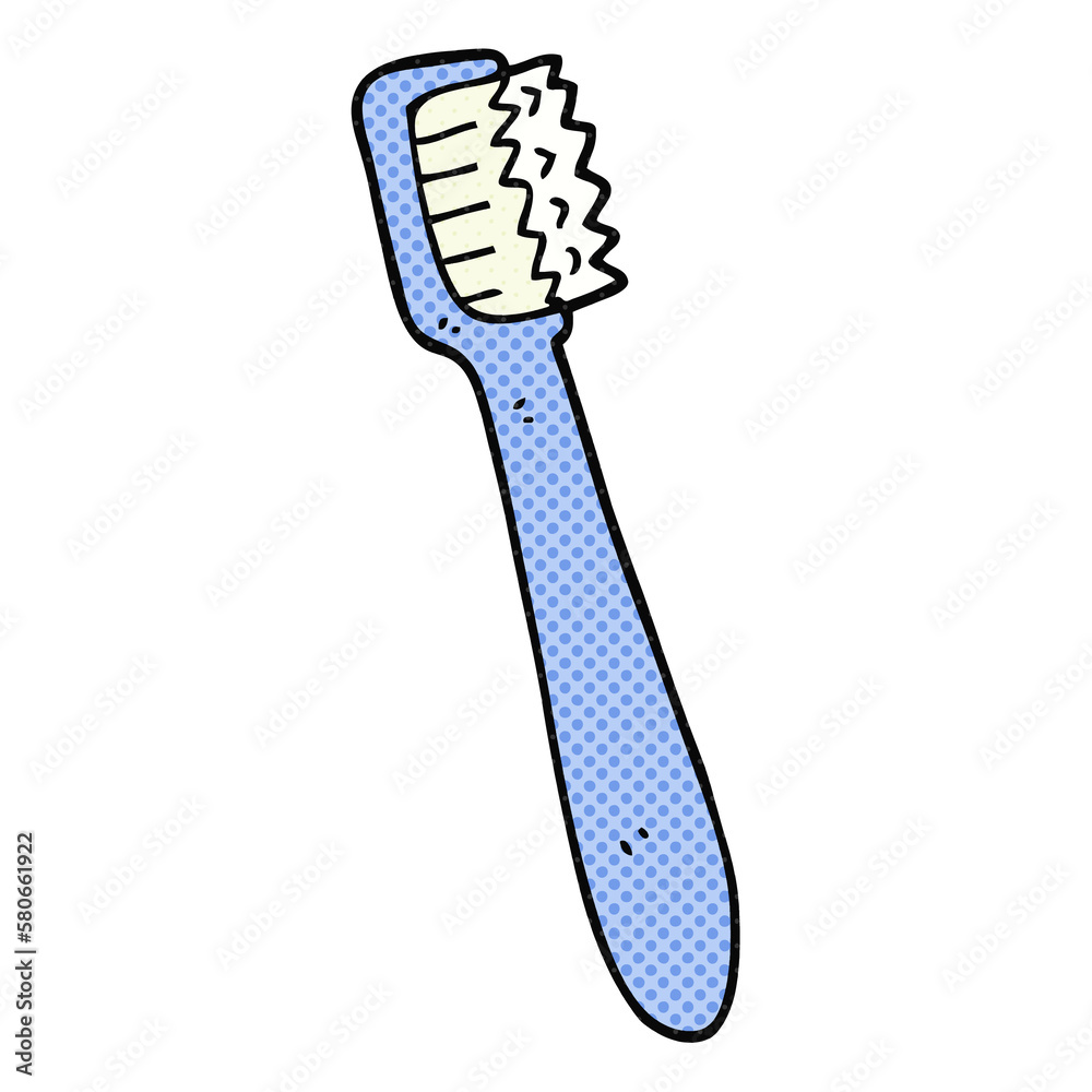 cartoon toothbrush Stock Illustration | Adobe Stock