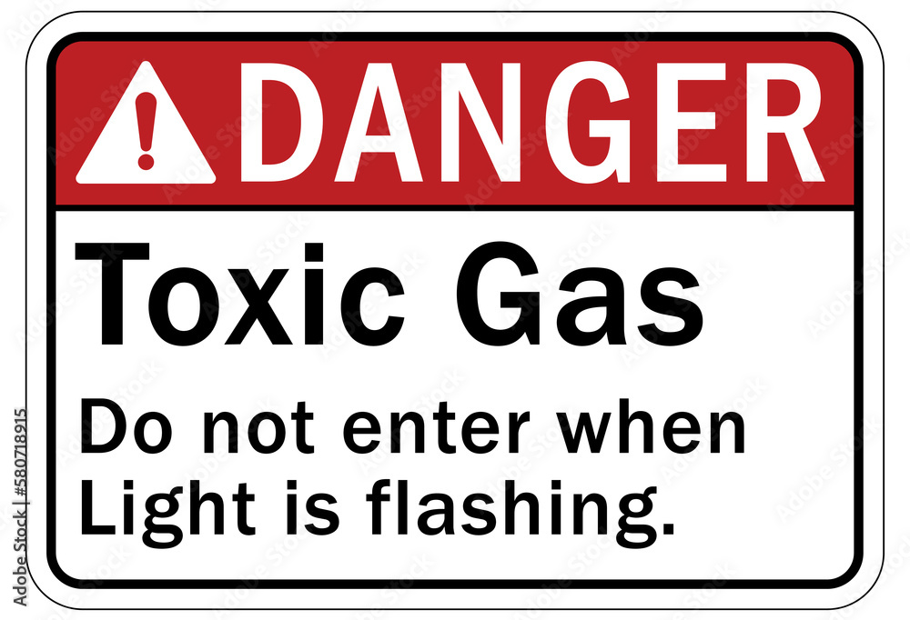 เวกเตอร์ Stock Toxic chemical warning sign and labels toxic gas. Do not ...