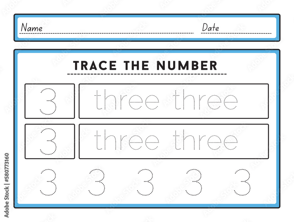Number tracing worksheets and tracing activity book for kids The ...