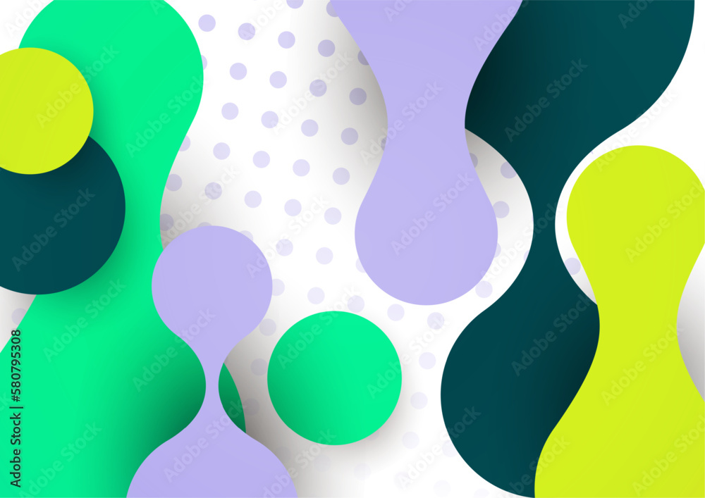 Abstract overlay shapes. Wavy shapes, flowing elements, flow lines ...
