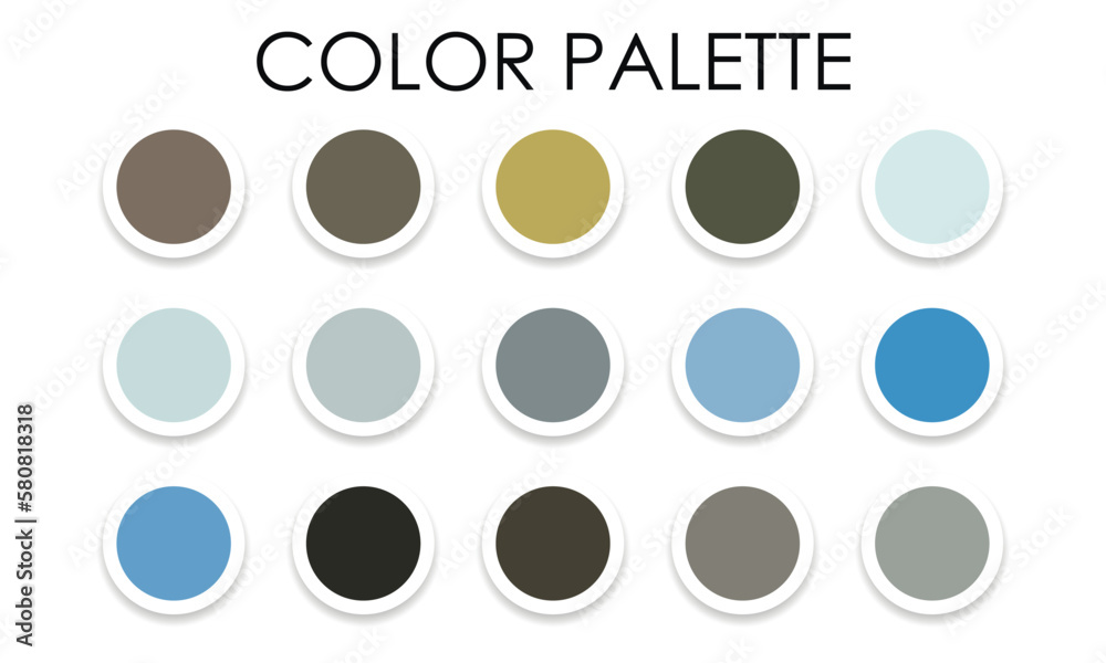 Universal color palette. Color combinations. Vector illustration Stock ...