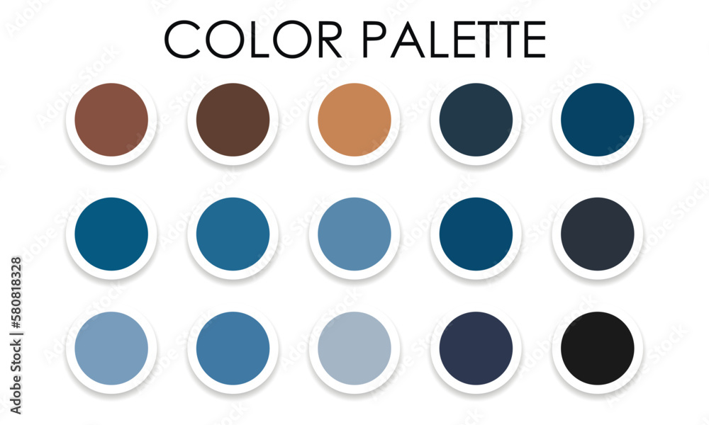 Vetor Universal color palette. Color combinations. Vector illustration ...