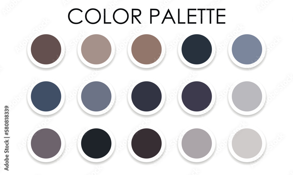 Universal color palette. Color combinations. Vector illustration Stock ...