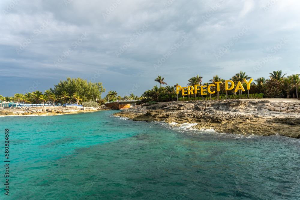 Coco Cay, Bahamas: Text: Perfect Day at Coco Cay. Coco Cay is leased by ...