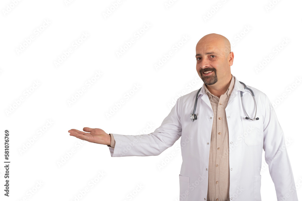 Foto de Stock Transparent png image of doctor holding imaginary object ...