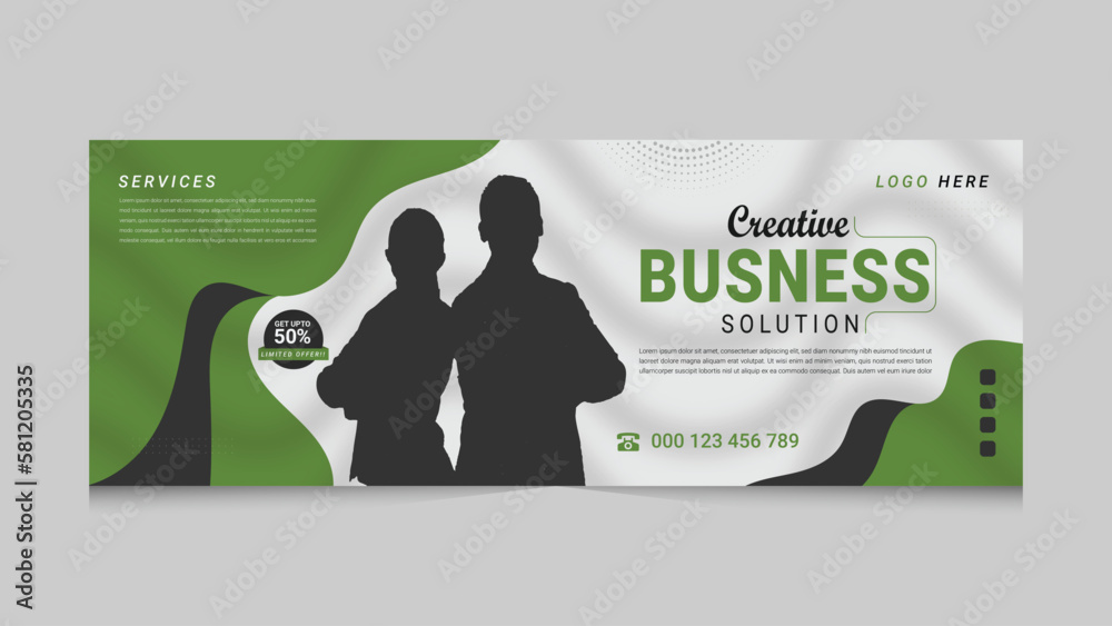 Corporate Banner Design Template, Professional business cover page ...