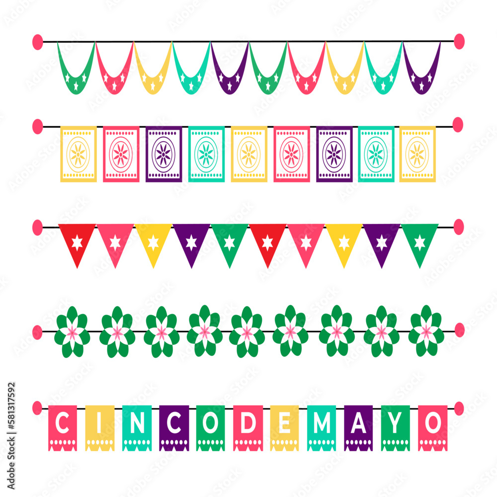 Cinco de mayo clipart bundle Stock Vector | Adobe Stock