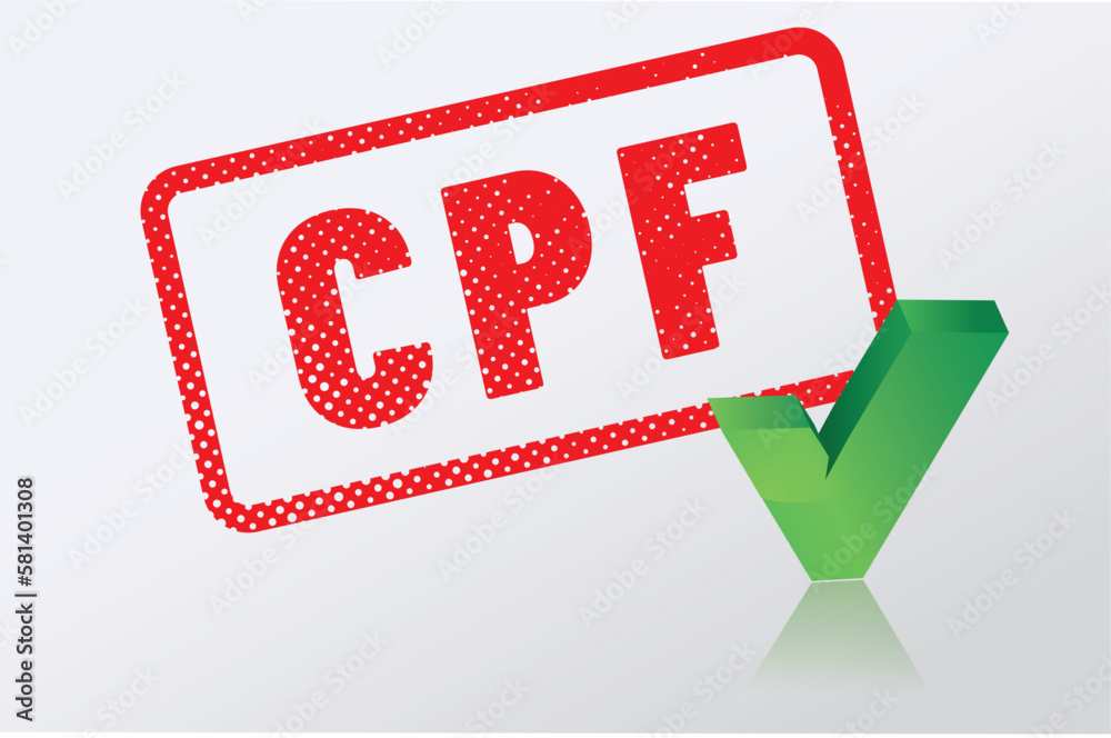 CPF - compte personnel de formation Stock Vector | Adobe Stock