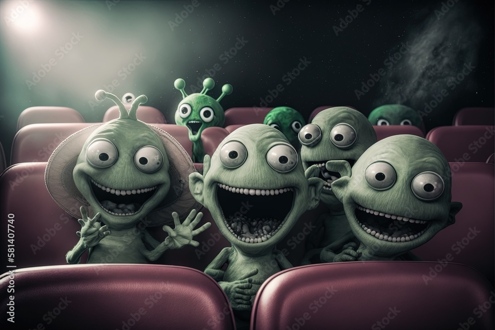 Group of aliens visiting Earth and trying to understand human emotions ...