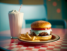 Burger And Shake Free Stock Photo - Public Domain Pictures