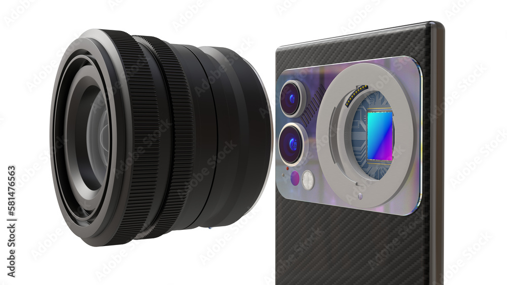 Future Smartphone Concept Illustration. This high-quality, detailed 3D ...