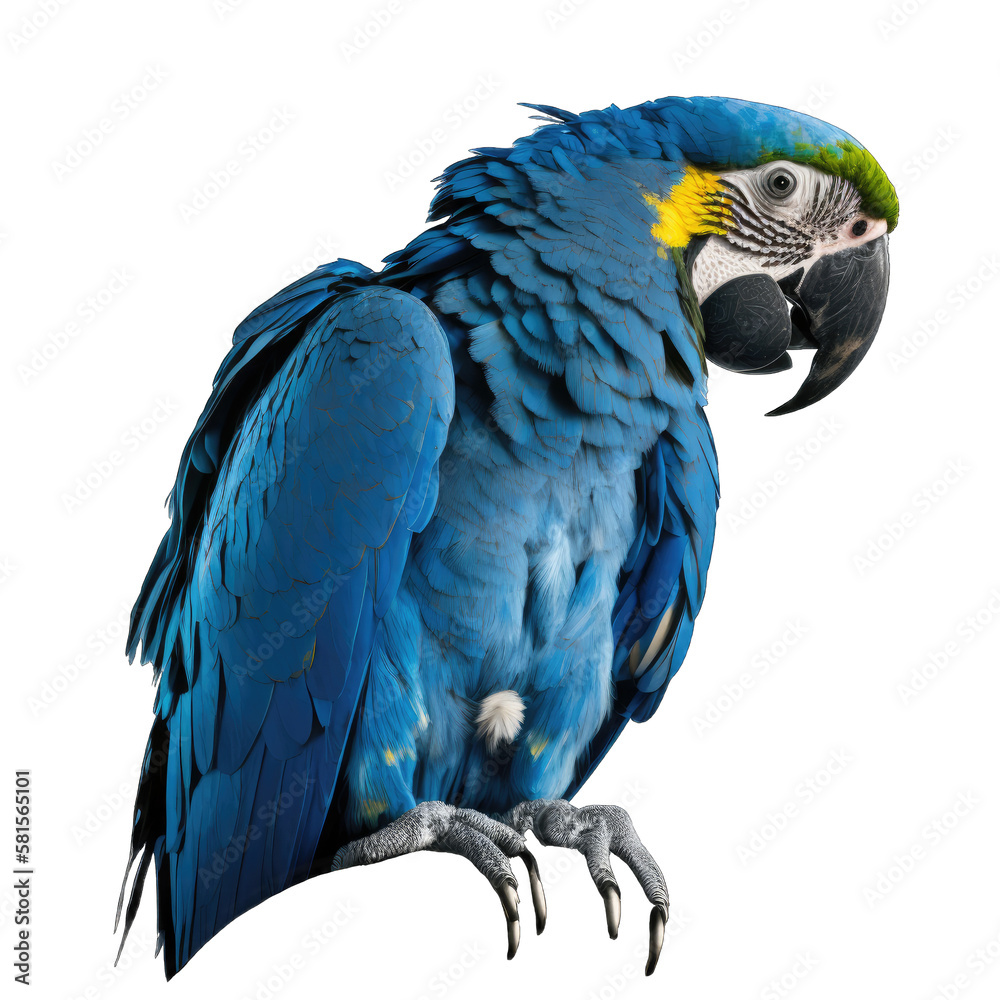 Ilustração macaw, blue and yellow bird, arara azul, transparent ...
