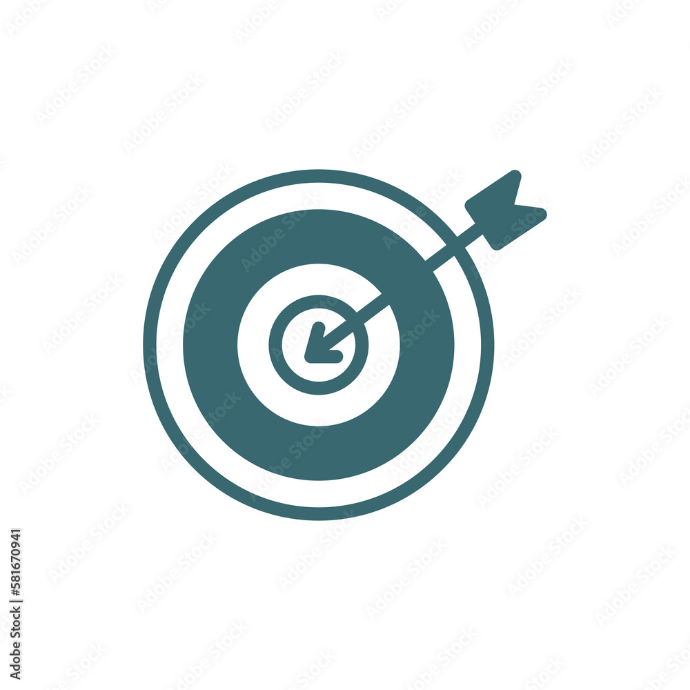 mission icon. Filled mission icon from startup and success collection ...