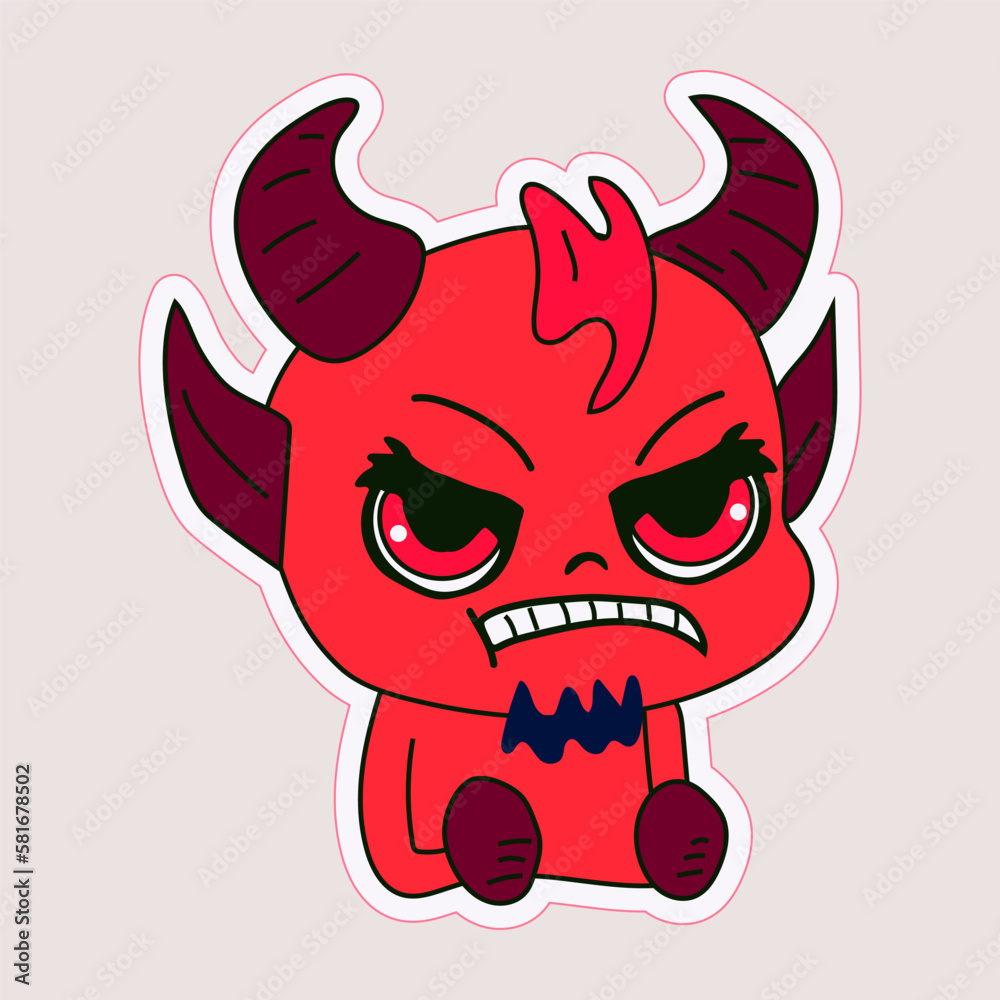 Sticker emoji emoticon emotion happy character sweet hellish entity ...
