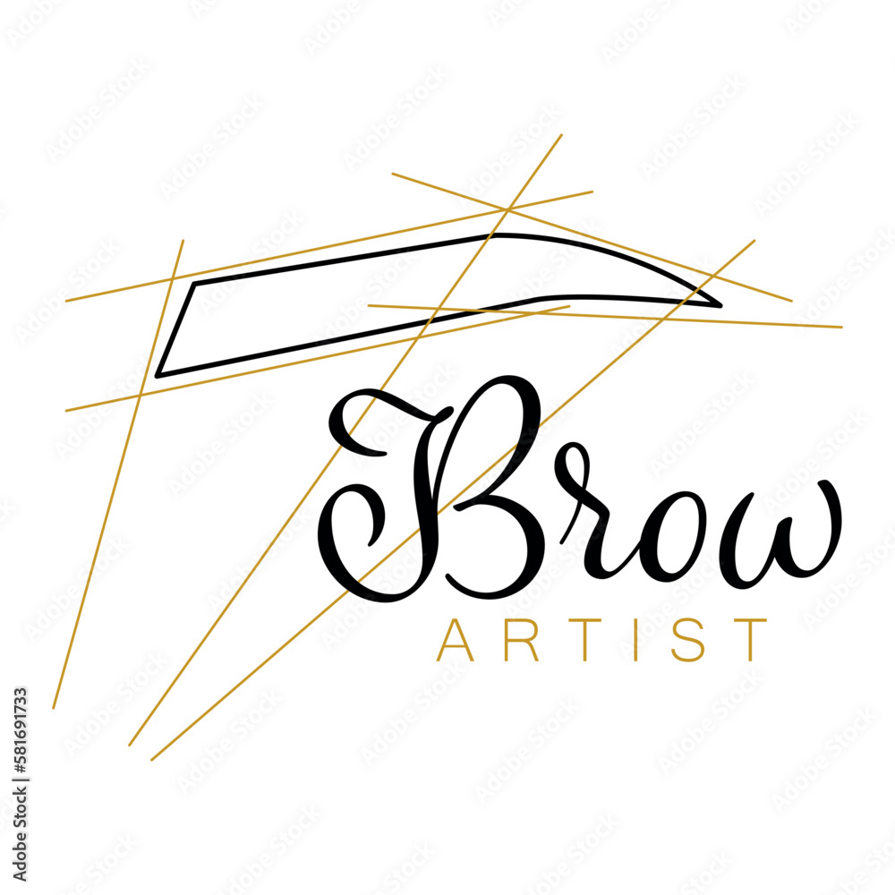 Eyebrow scheme. Trimming. brow bar vector logo for beauty studio. Brow ...