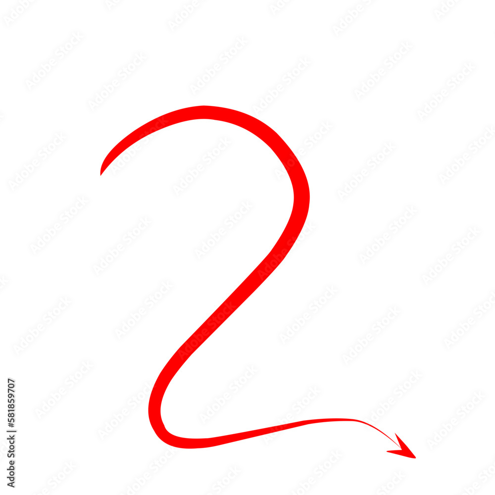 Red Devil Tail Vector Stock Vector | Adobe Stock
