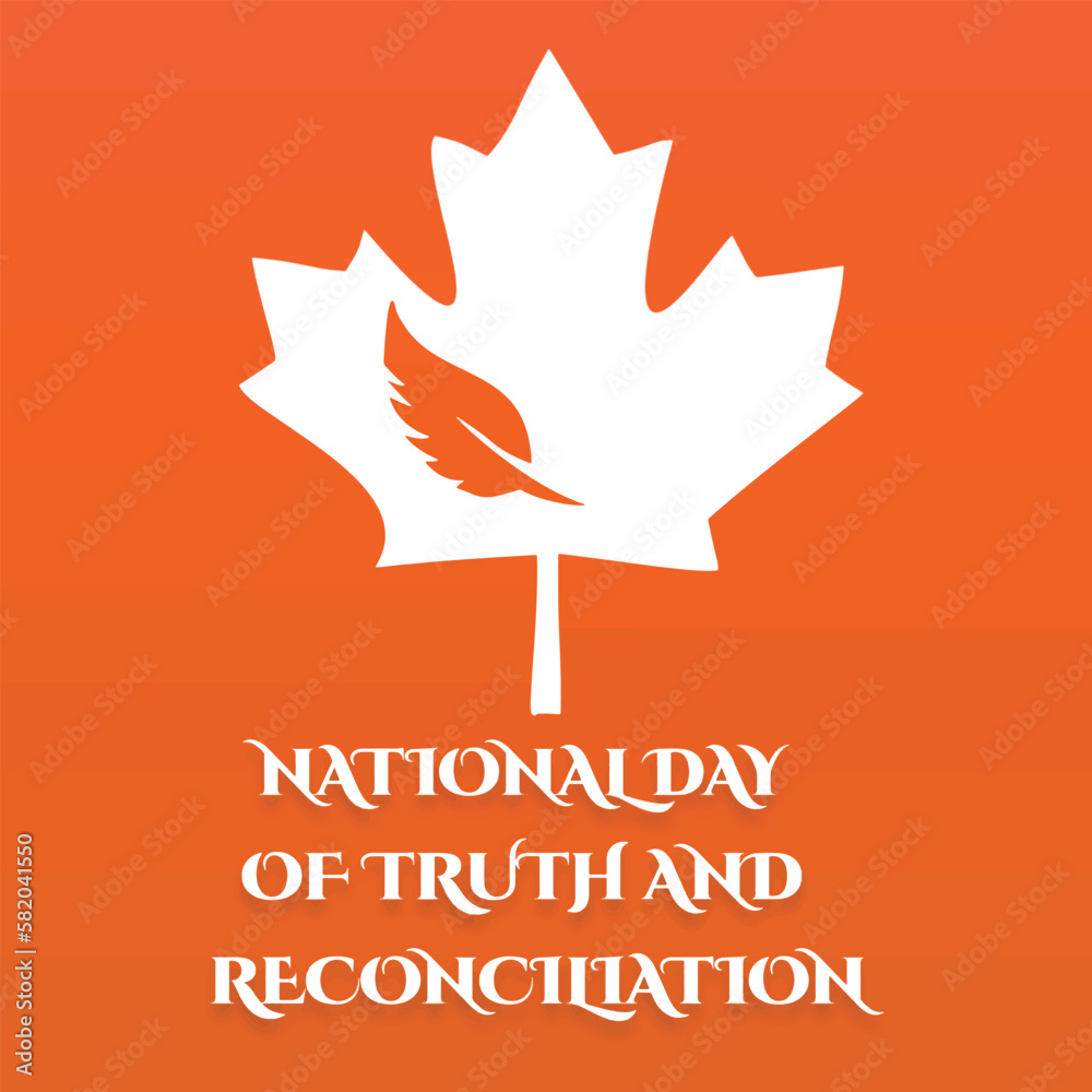 National day of truth and reconciliation modern creative banner, design ...