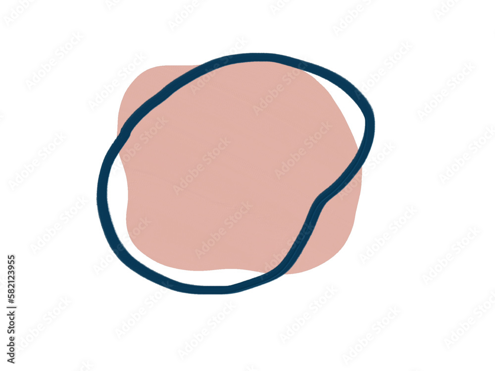 aesthetic shape nude pink aesthetic shape with navy blue aesthetic ...