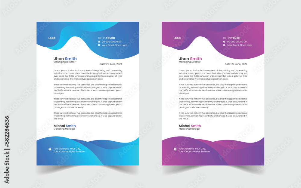 The Best And Most Exceptional Letterhead Design Template. Corporate ...