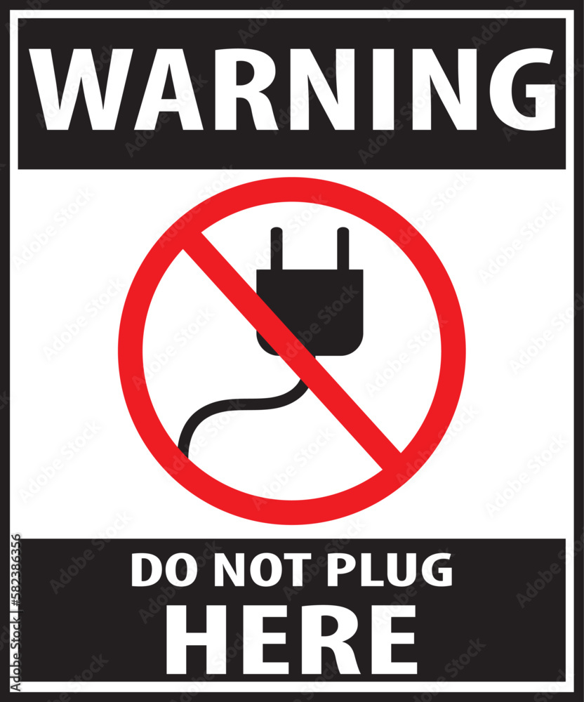 Do not use this plug point, electrical hazard may occur, electrical ...