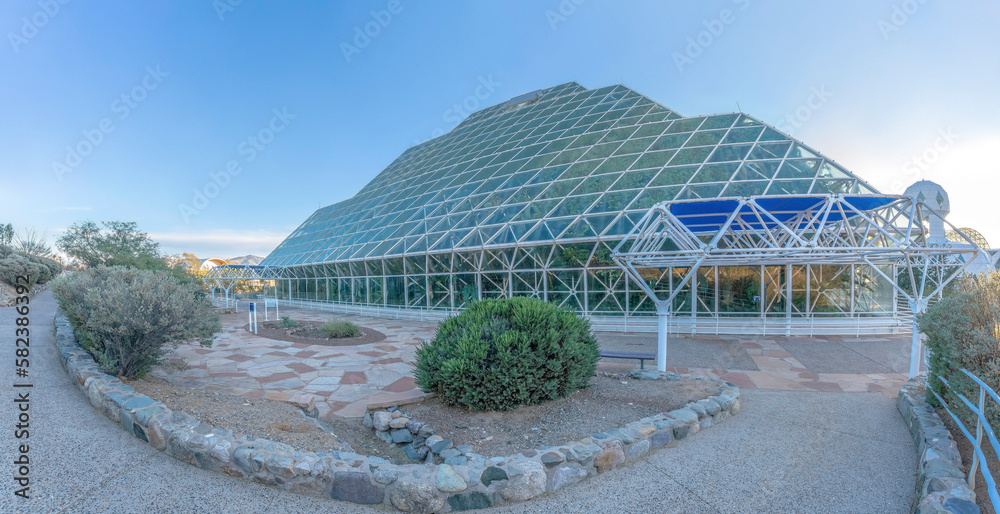 ORACLE, ARIZONA - CIRCA NOVEMBER, 2021: Exterior of Biosphere 2 ...