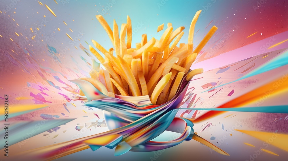 Ilustración de Stock Get Lost in the World of Fast Food Art with this ...