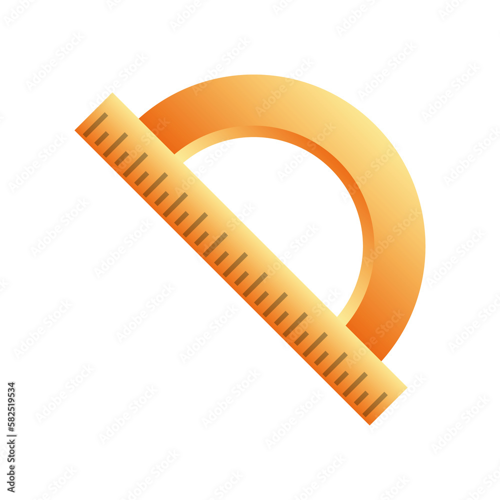 png image protractor ruler icon with transparent background Stock ...