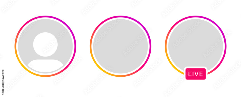 Instagram stories icon. social media interface app icon , instagram ...