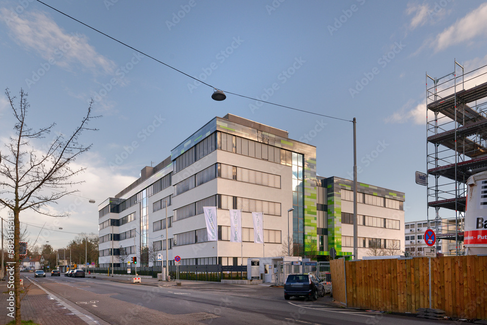 MAINZ, GERMANY - March 19, 2023: The street view of the BioNtech SE ...