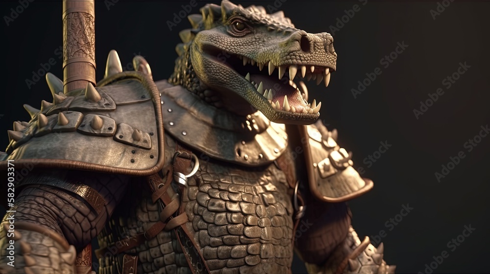 The crocodile warrior is a fearsome predator, skilled in the art of ...