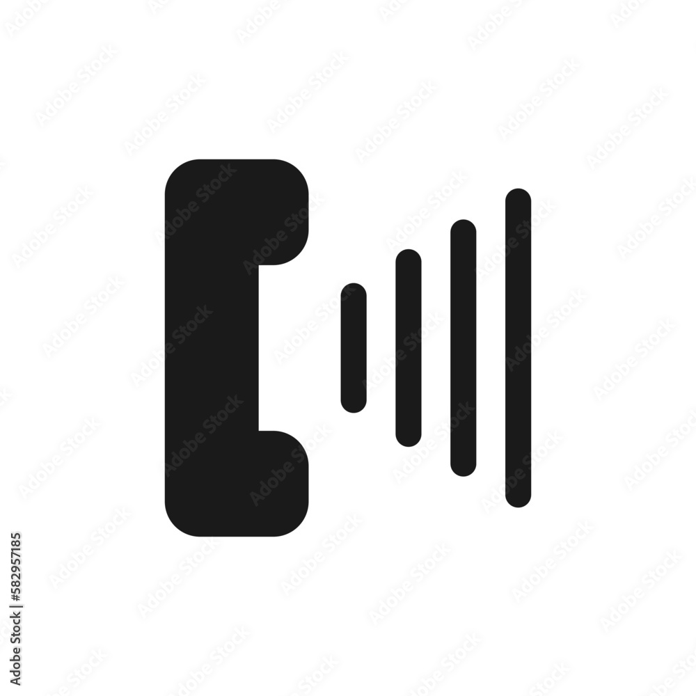 Ringing phone call icon. Smartphone ui. Vector illustration in trendy ...