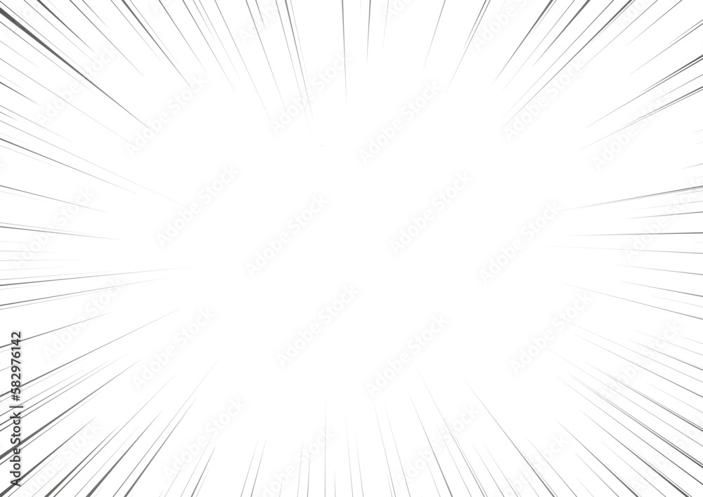 Manga focus speed lines for comic effect. Motion and action focus flash ...