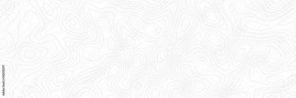 White topographic map texture, contour lines vector background Stock ...