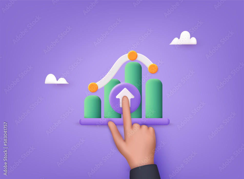 Stock-Vektorgrafik „Businessman hand touching point graph growth or ... Stock-Vektorgrafik „Businessman hand touching point graph growth or ...