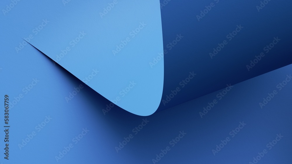 3d render, abstract blue background, modern minimalist wallpaper with ...
