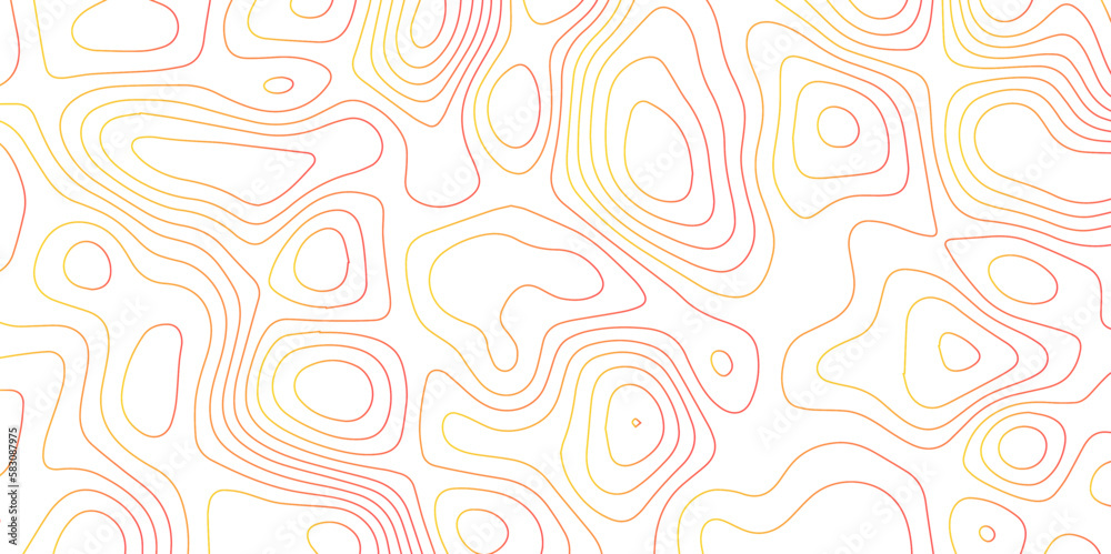 Abstract Topographic map background with wave line. gradient multicolor wave curve lines banner ...