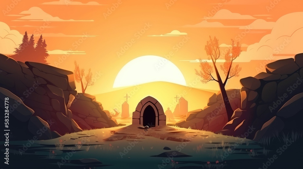 Jesus Christ rose from the dead Easter Sunday morning resurrection ...