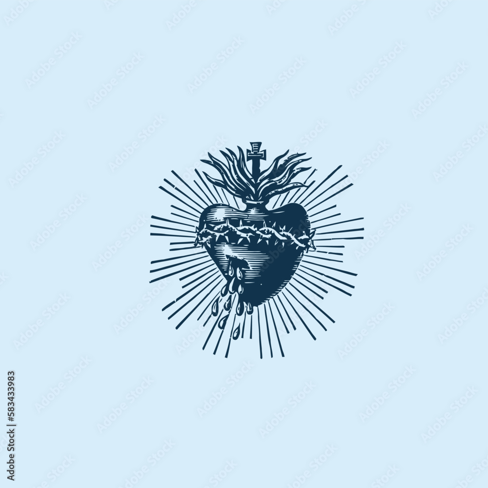 THESE HIGH QUALITY SACRED HEART JESUS VECTOR FOR USING VARIOUS TYPES OF ...