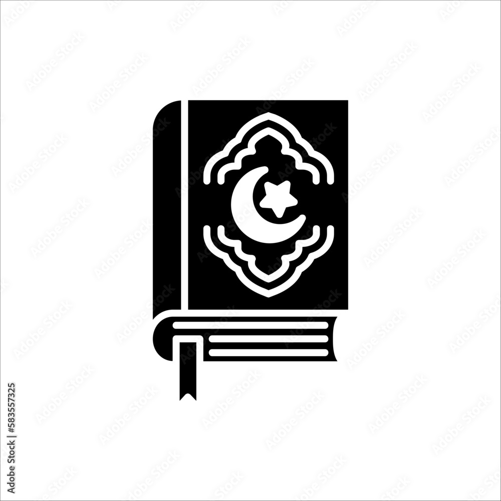 Quran icons isolated on white background. Quran icon for logo, web, app ...