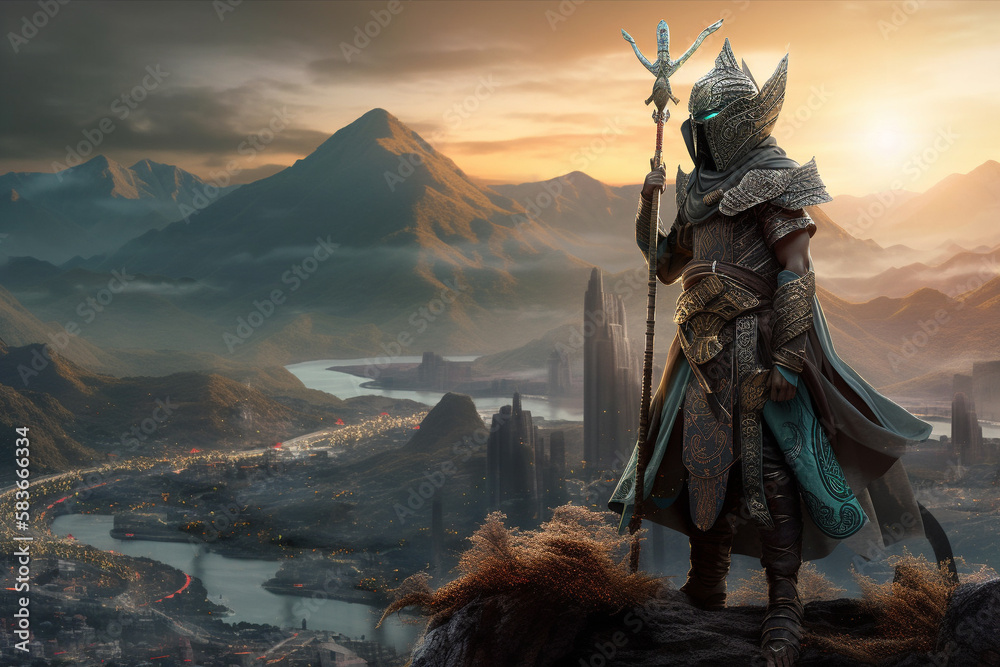 AI-Generated DND Paladin Aarakocra Bird Character, From the Elemental ...