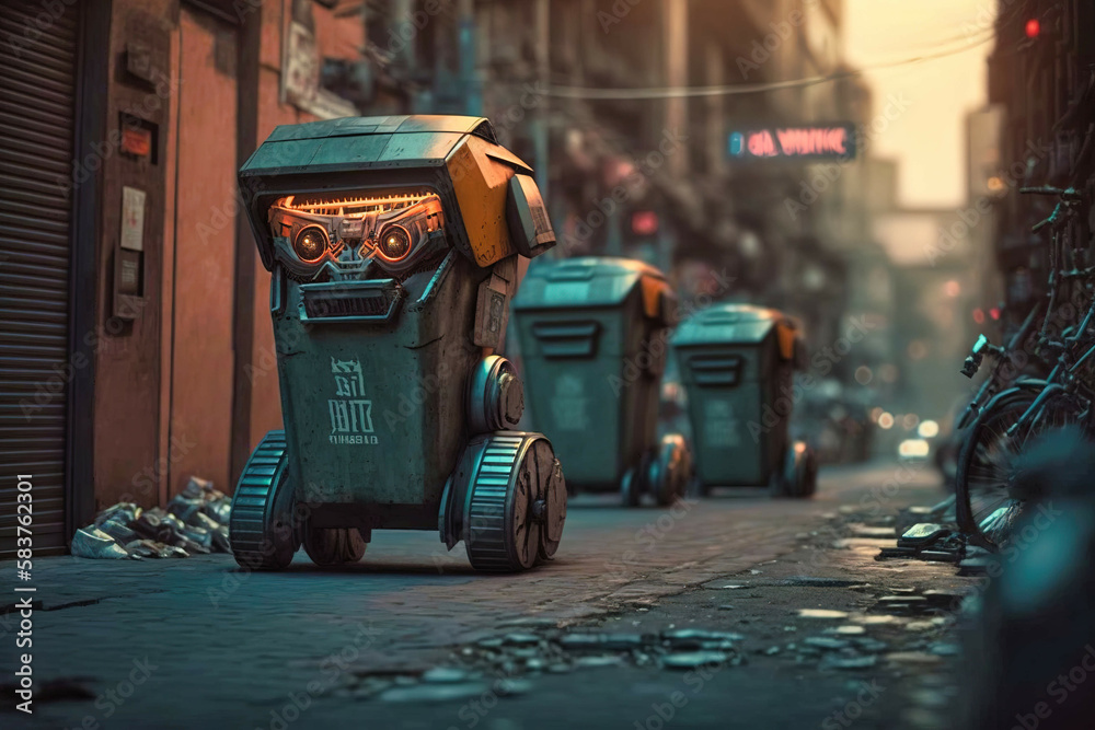 Ilustração evolution of robots and the employment of artificial ...