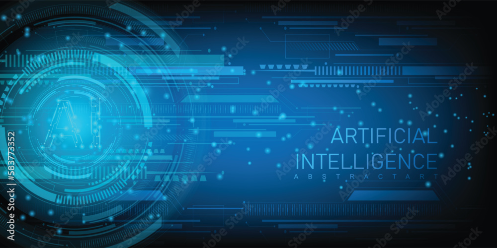 Image vectorielle Stock Artificial Intelligence Logo, Icon. Vector symbol AI, deep learning ...