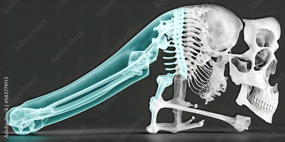X-ray of the forearm bone. Ulna - Generative AI Stock Illustration ...