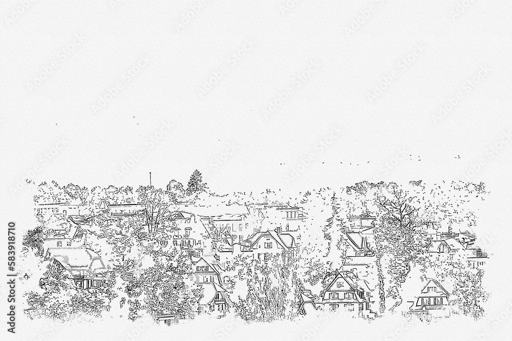 Building view with landmark of Bern is the capital city of Switzerland ...