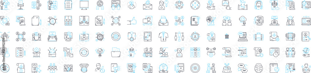 Programming Coding Vector Line Icons Set Programming Coding