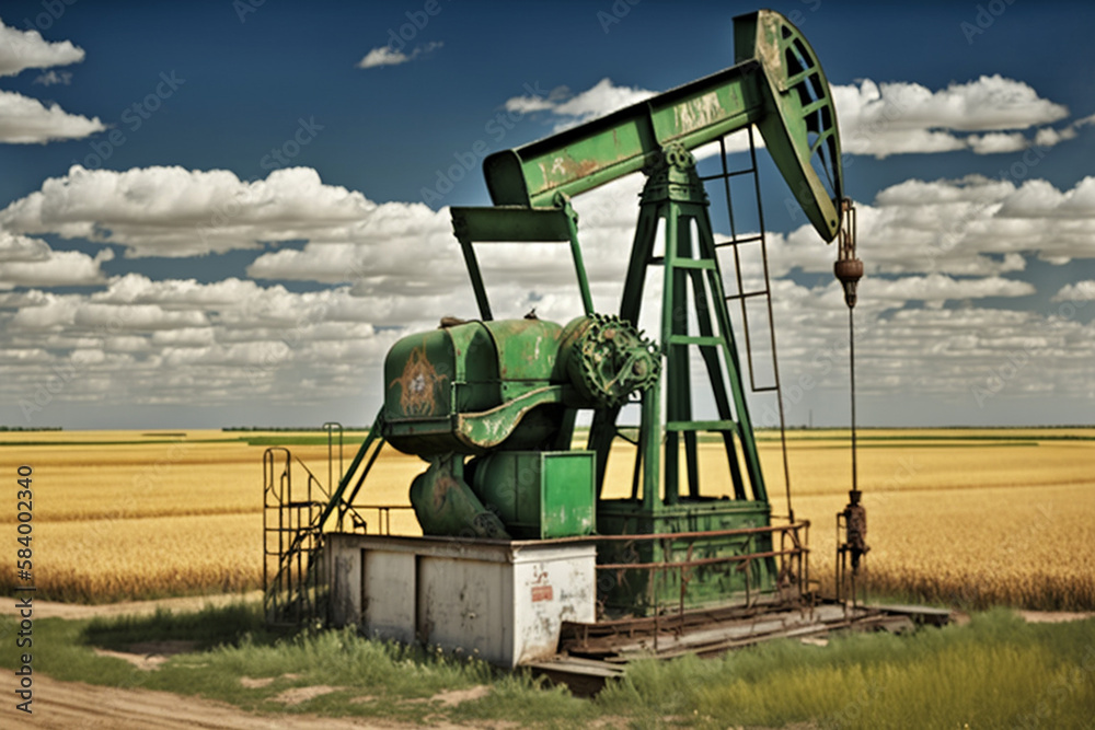 Working jack for oil and gas pump, created by a neural network ...