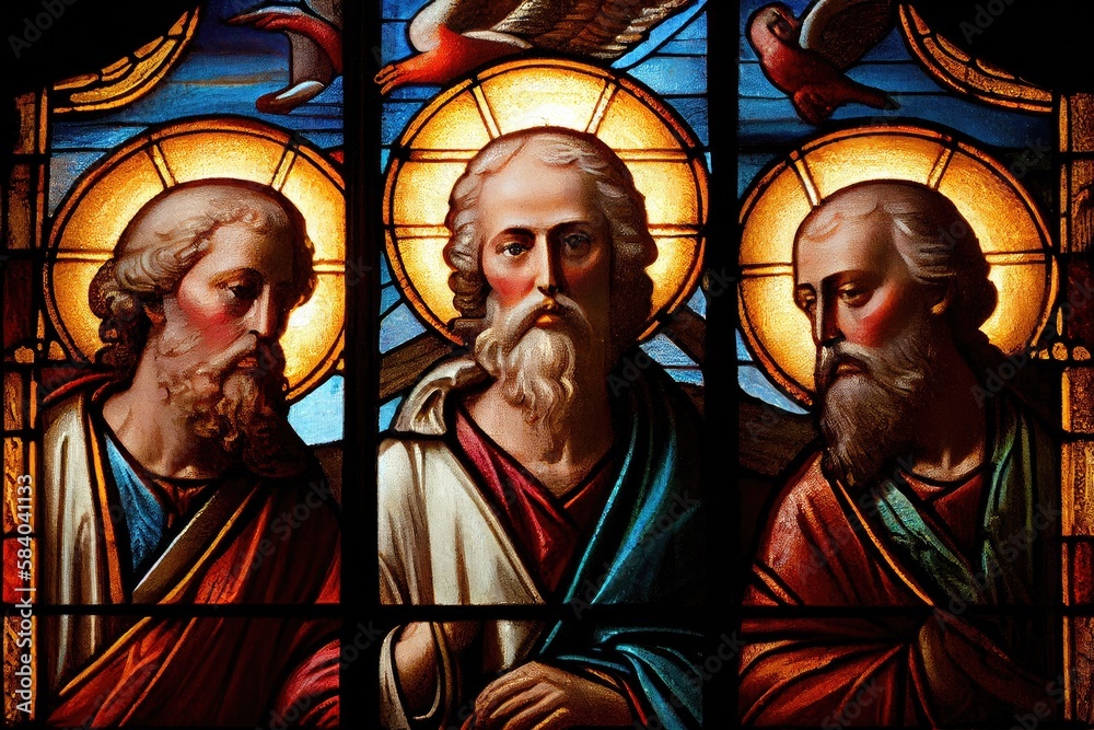 holy trinity, with the father, son and holy spirit depicted in a ...