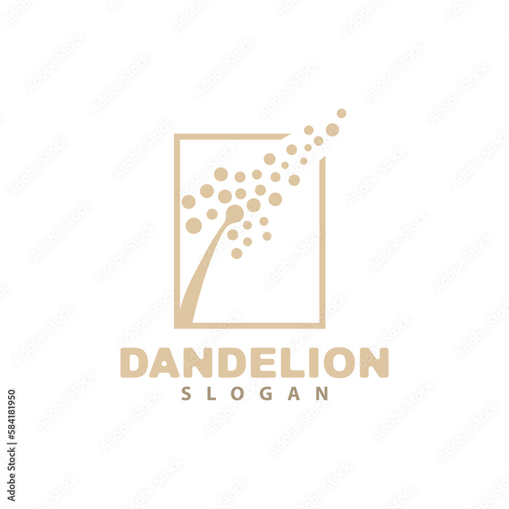 Dandelion Flower Vector, Flower Plant Illustration Icon, Dendelion Logo ...