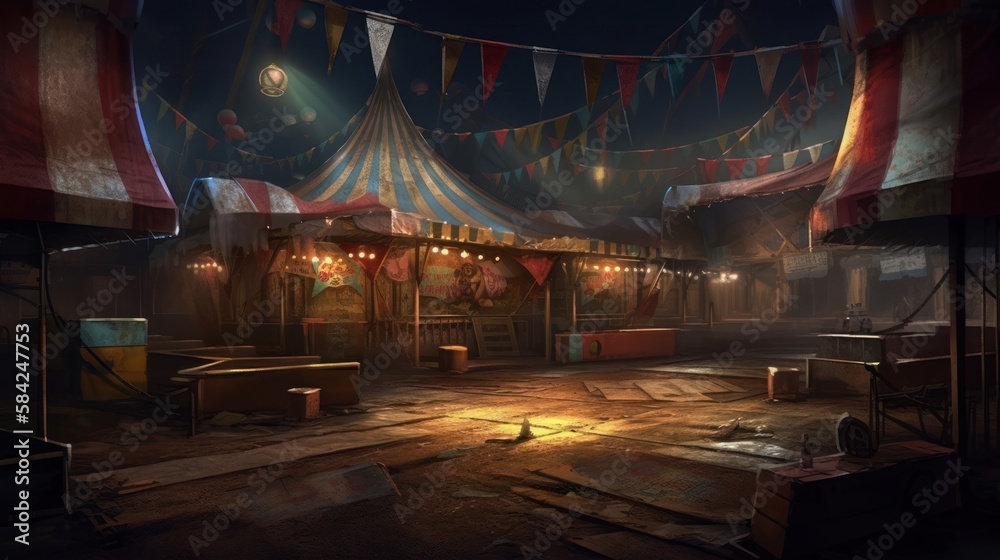 Creepy, Abandoned and Haunted Amusement Park, Fairground, Circus ...